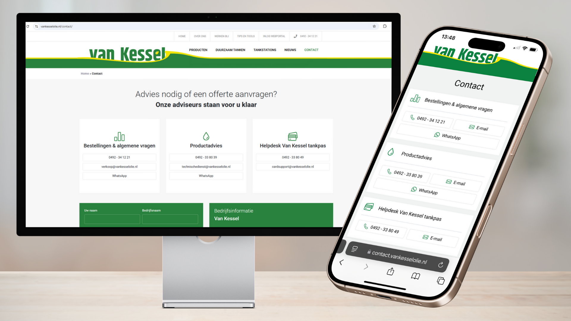 NIEUW: wij zijn nu ook bereikbaar via WhatsApp - Van Kessel
